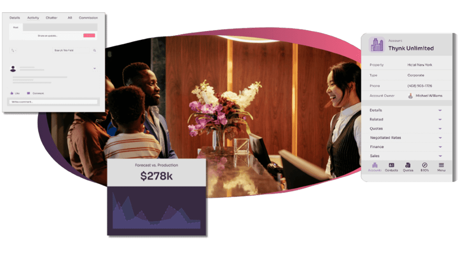 Thynk multi-property Hospitality Cloud powered by Salesforce